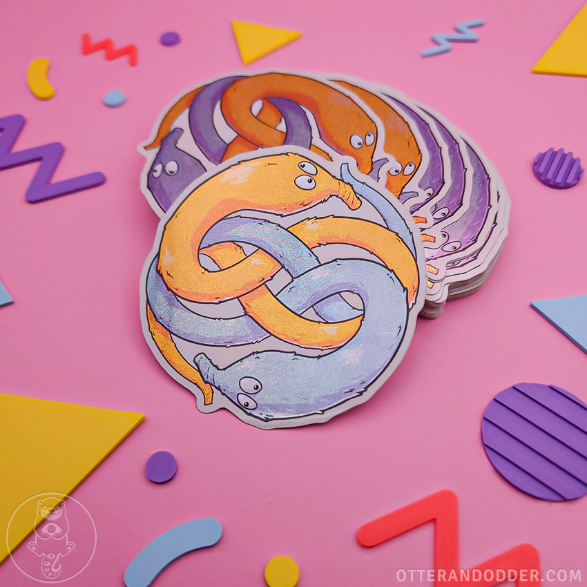String Worm Auryn Sticker
